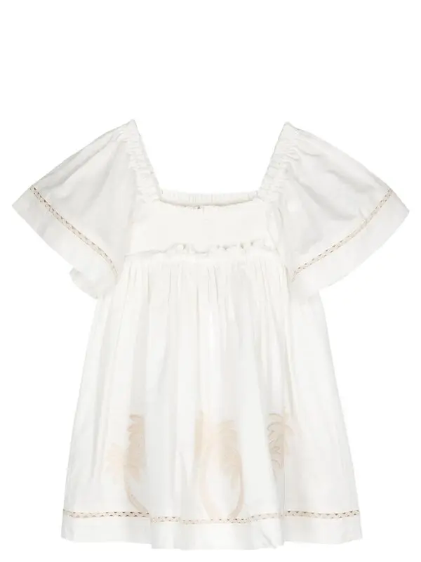 Zimmermann Waverly Cotton Dress - White