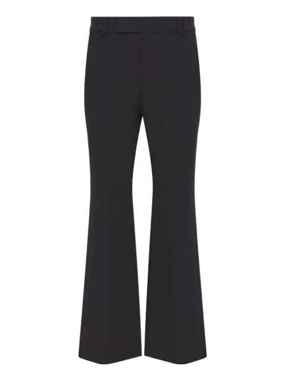 Proenza Schouler Marlene Tropical Wool Trousers - Black