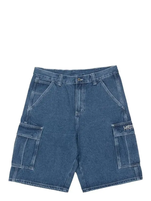 WASTED PARIS Belt-loop Shorts - Blue