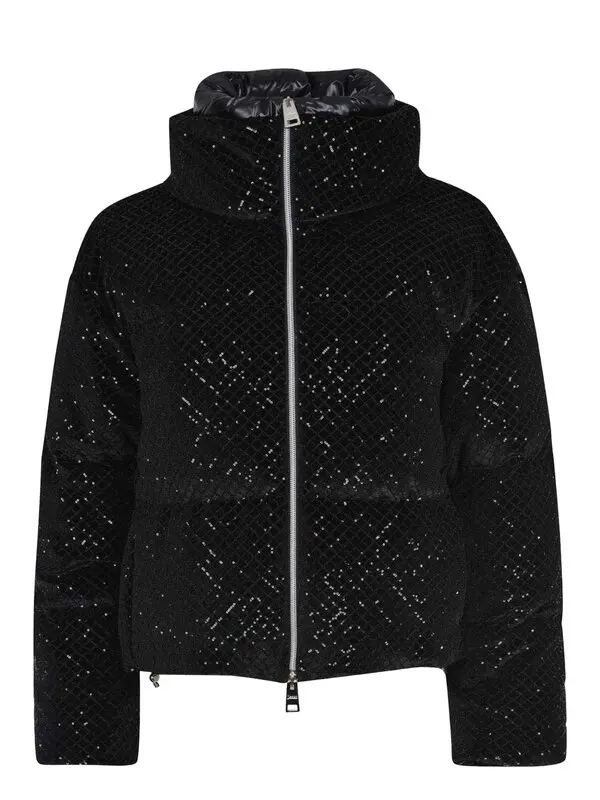 Herno Zip-up Quilted Jacket - Black