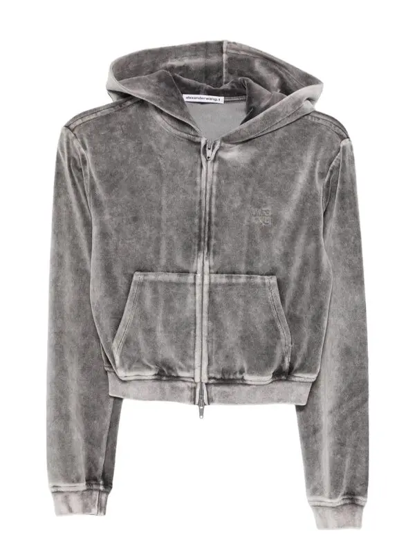 Alexander Wang Zip-up Hoodie - Gray