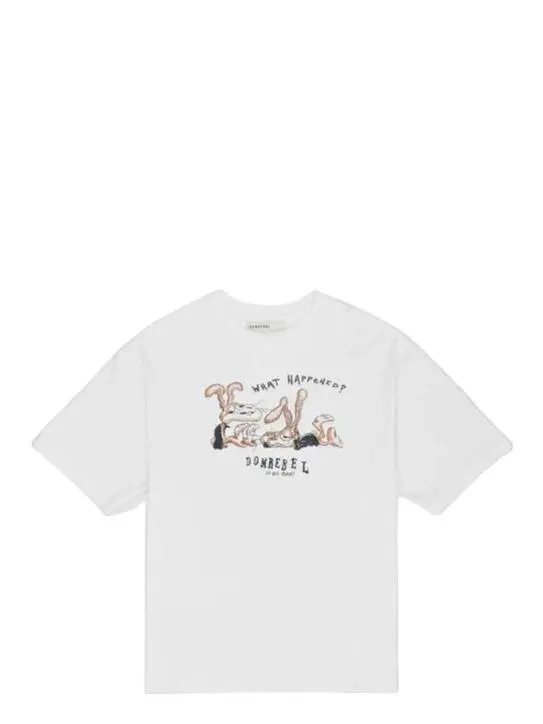DOMREBEL Forget T-shirt - Ivory