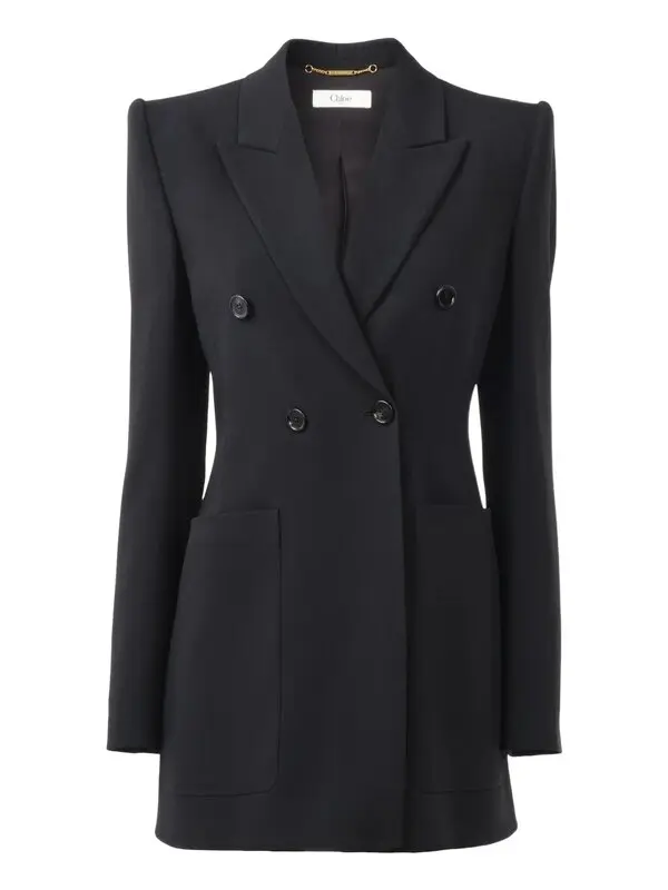 Chloé Double-breasted Tailored Blazer - Black
