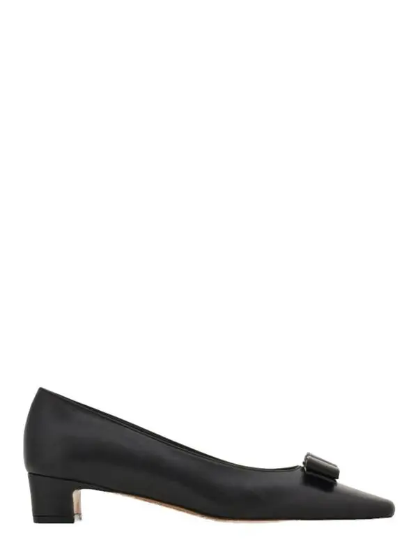 FERRAGAMO Iconic Bow Pumps - Black