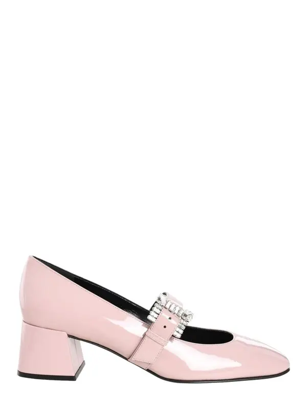 SERGIO ROSSI 45mm Sr Twenty Pumps With Logo Embellishment - Pink