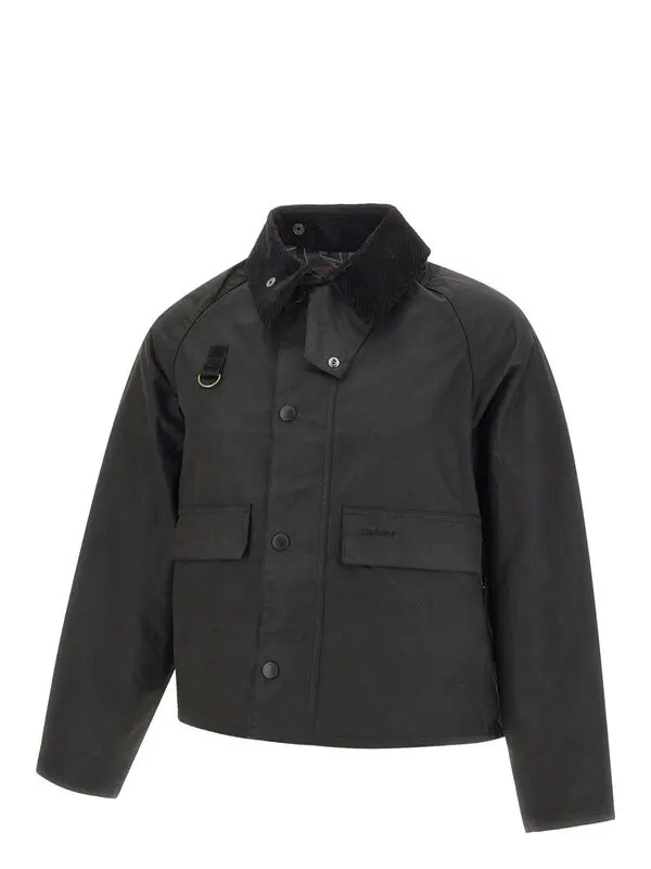 Barbour Spey Slim Waxed Jacket - Black
