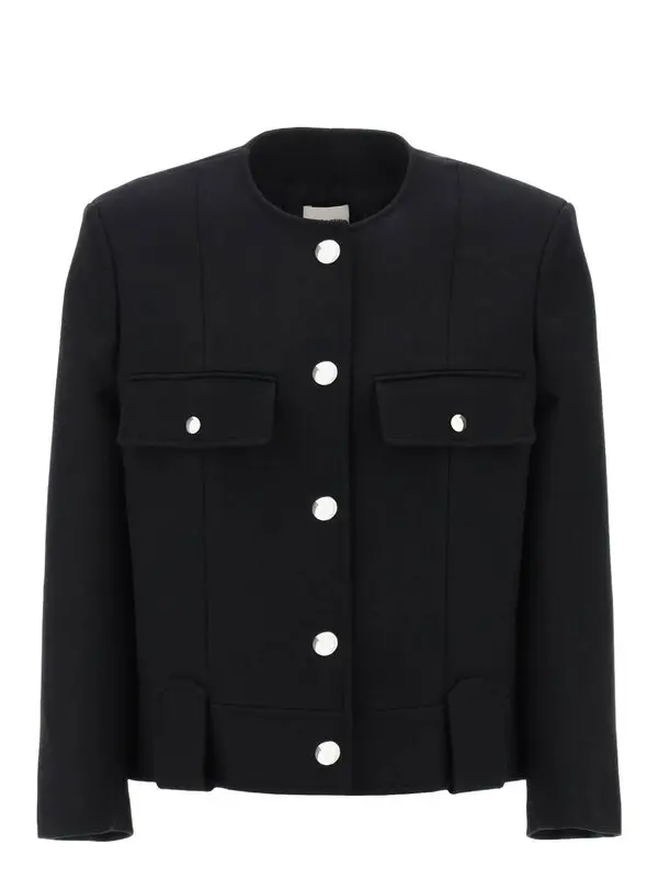 Khaite The Laybin Buttoned Jacket - Black