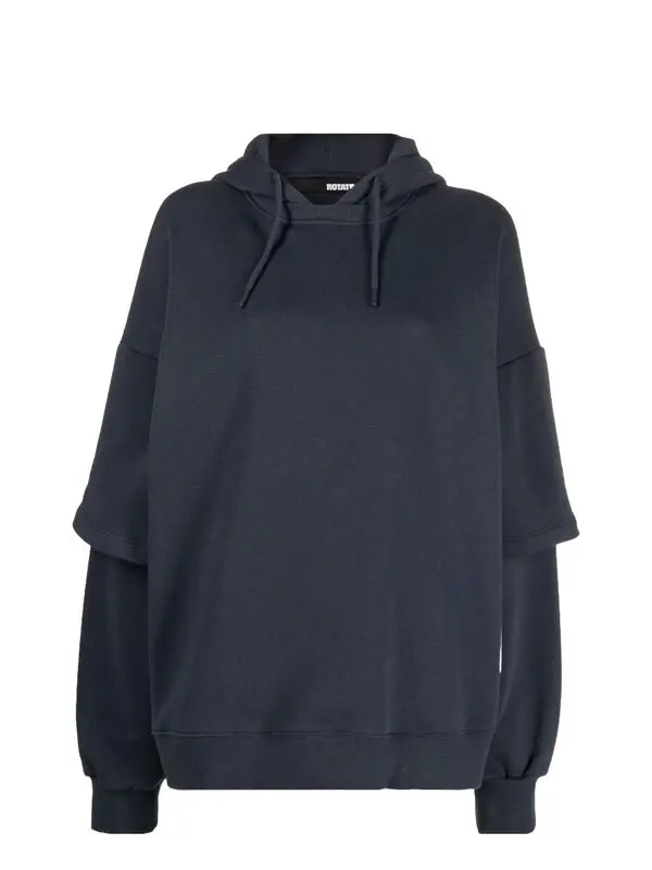 ROTATE BY BIRGER CHRISTENSEN Laminated Hooded Sweater - No