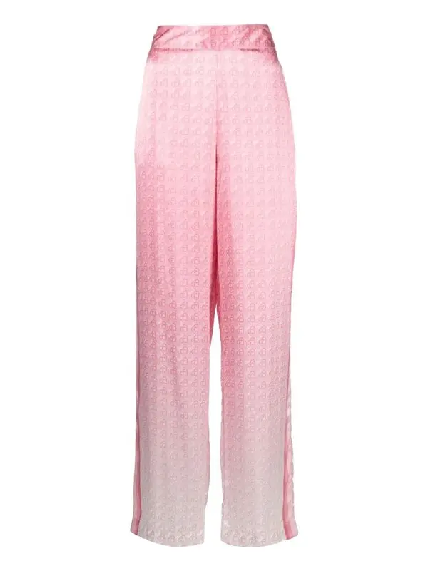 Casablanca Straight-leg Monogram Pants - Pink