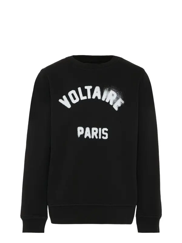 Zadig&Voltaire Voltaire Paris Crew Neck Sweatshirt - Black