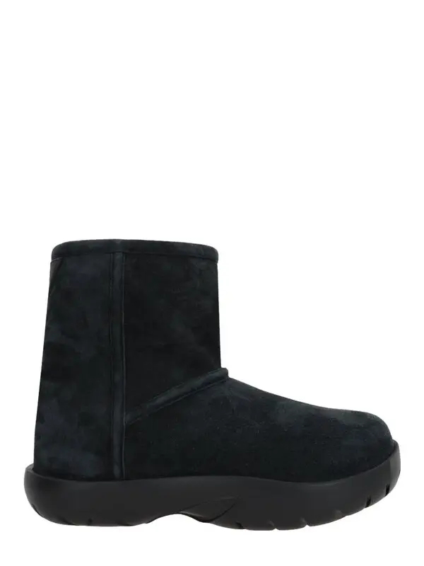 Bottega Veneta Round Toe Ankle Boots - Black