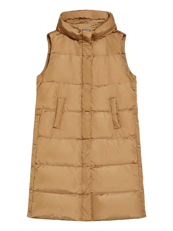 Max Mara Taffeta Vest - Camel