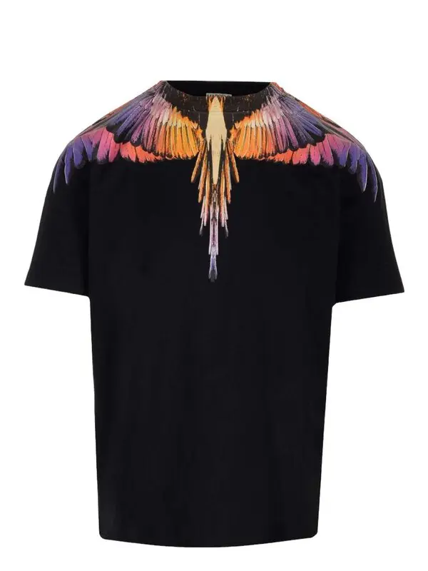 MARCELO BURLON COUNTY OF MILAN Graphic-print Organic Cotton T-shirt - Black