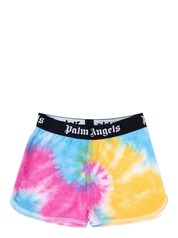 Palm Angels Tie-dye Terry Cloth Track Shorts - Multicolor