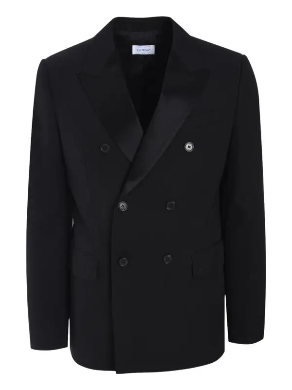 Off-White Double-breasted Blazer - Black