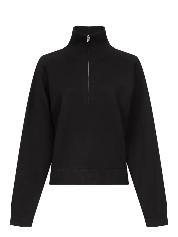 Loulou De Saison Dries Zip-front Sweater - Black