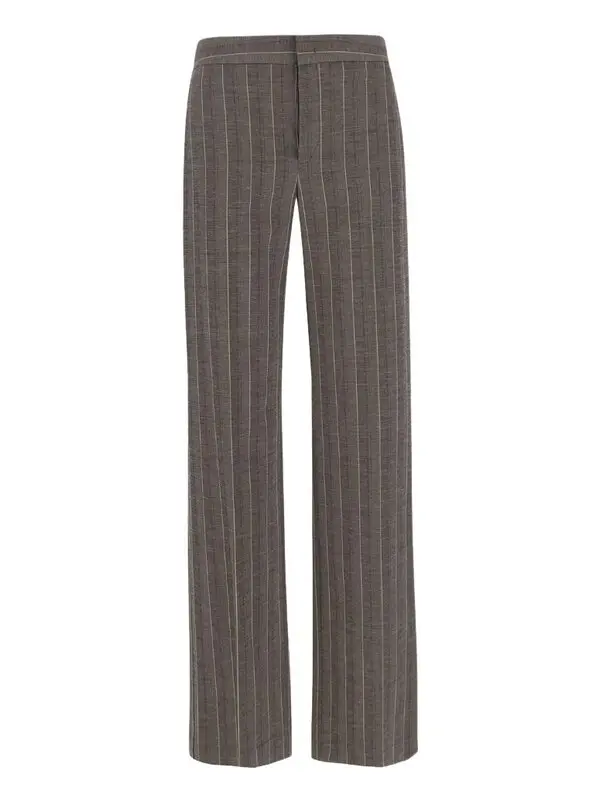 Isabel Marant Étoile Striped Tailored Trousers - Black