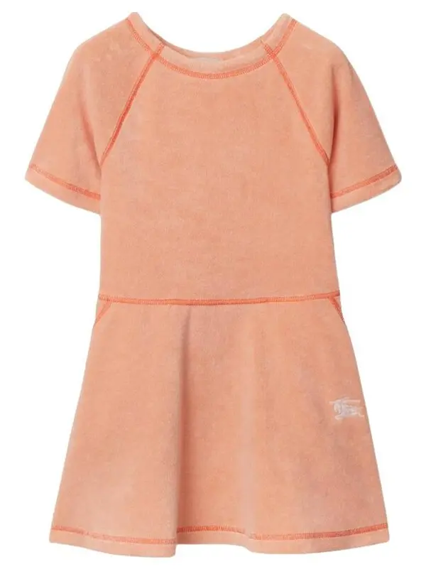 Burberry Embroidered Towelling Dress - Nude