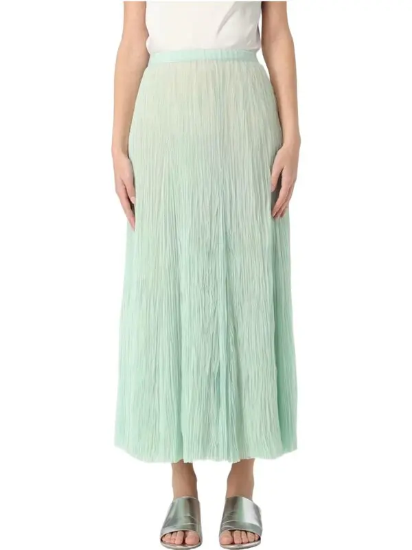 Fabiana Filippi Pleated Tulle Skirt - Green