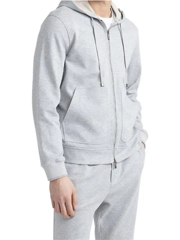 Peserico Zip-up Hoodie With Drawstring - White