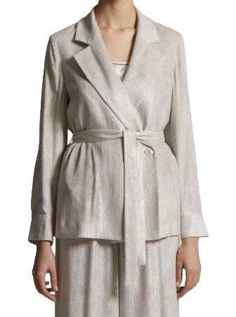 Peserico Belted Fitted Jacket - White
