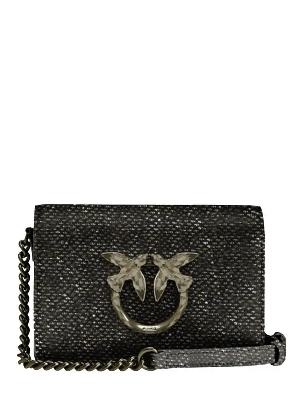 Pinko Chain Shoulder Bag - Black