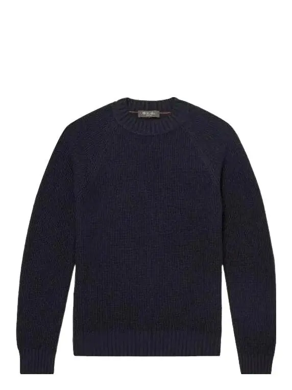 Loro Piana Moscova Round Neck Sweater - Black