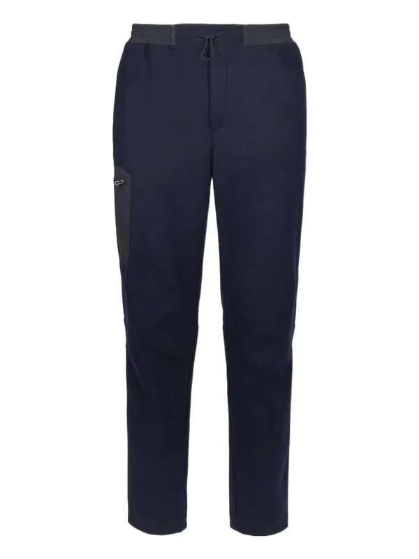 Sease Drawstring Trousers With Zipper Pockets - Navy Blue