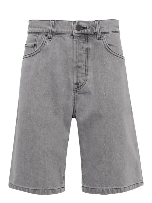 IRO PARIS Belt-loop Denim Shorts - Gray