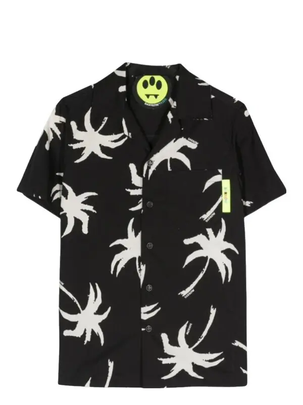 BARROW Printed Shirt - Black