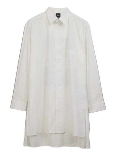 Y3 Graphic-printed Long Shirt - White