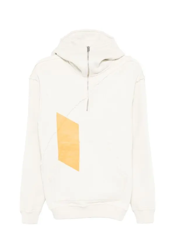 A-COLD-WALL* Hooded Sweater With Tassel Edges - Light Beige