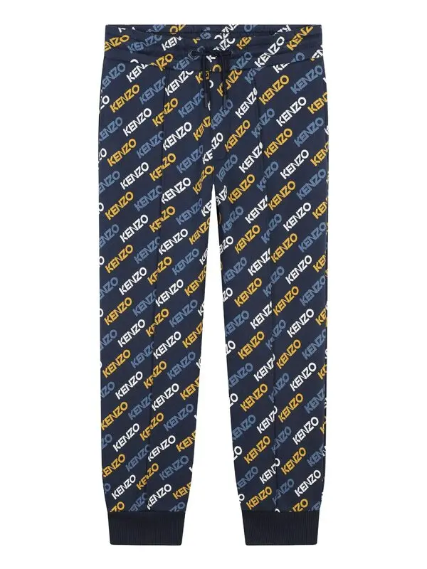 Kenzo Elastic Waist Sweatpants - Blue