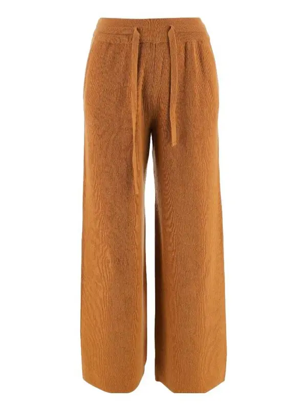 Nanushka Oni Knitted Straight-leg Trousers - Brown