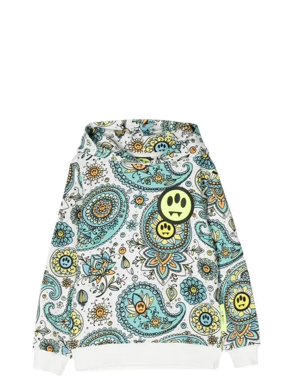 BARROW All-over Graphic Print Hoodie - Green