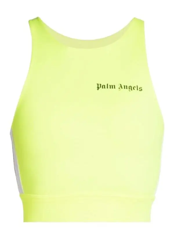 Palm Angels Side-stripe Logo Tank Top - Yellow