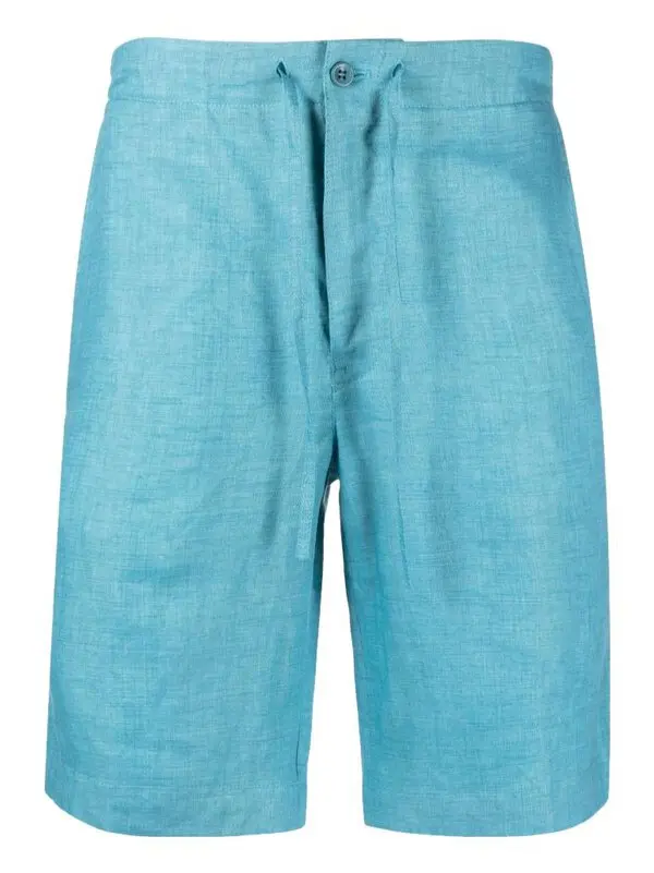 Loro Piana Tailored Shorts With Drawstring Waist - Blue