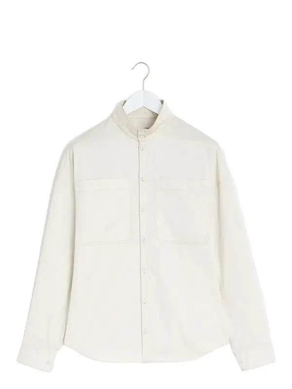 LEMAIRE Curved Hem Fitted Shirt - Off-white
