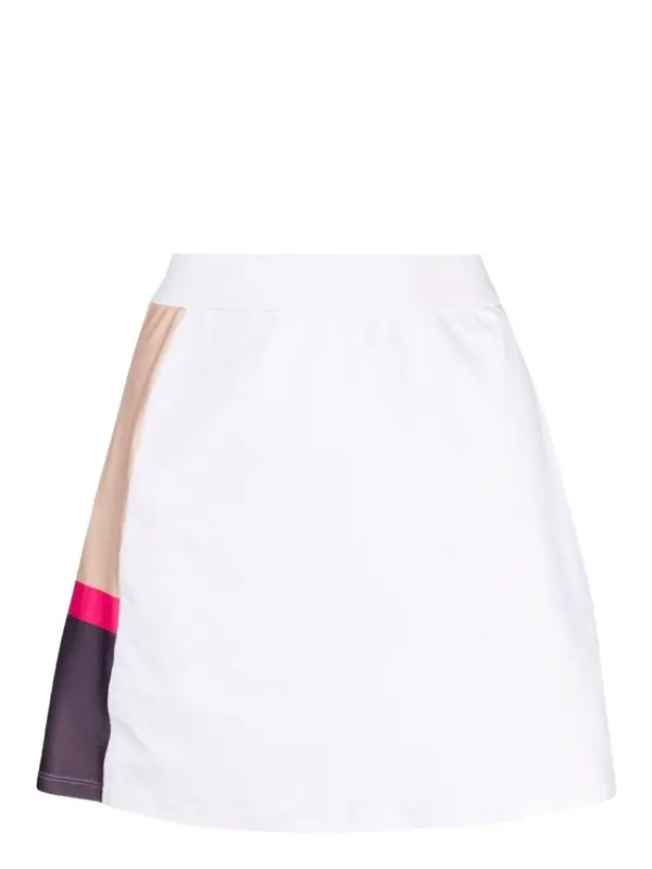 P.E Nation Logo Skirt With Elasticated Belt - White