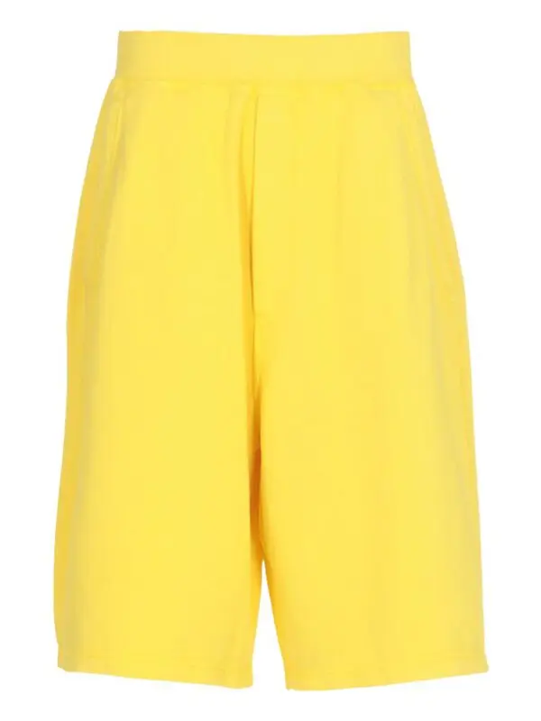 Dsquared2 Logo Detail Elastic Waist Shorts - Yellow