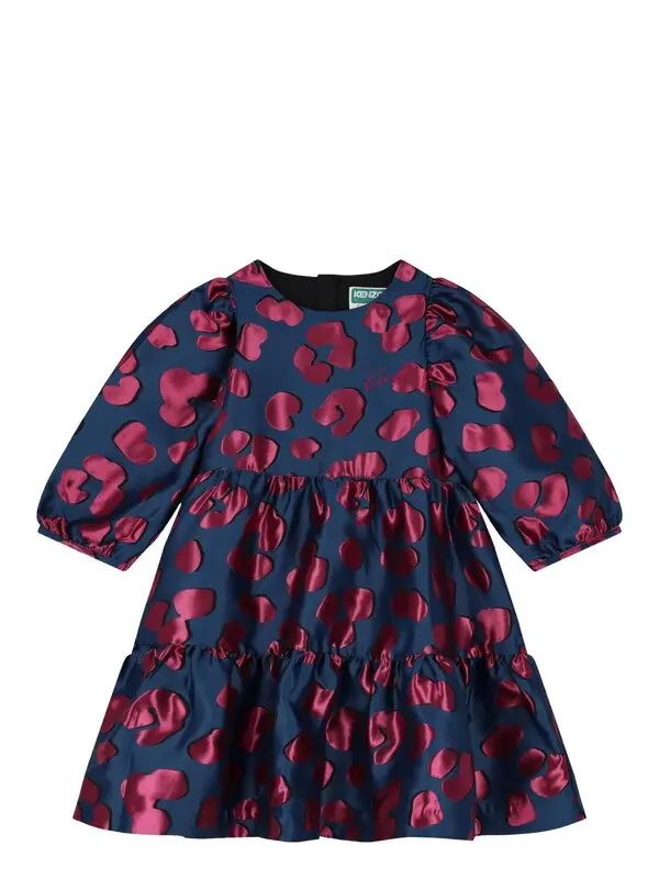 Kenzo Geometric Print Dress - Blue