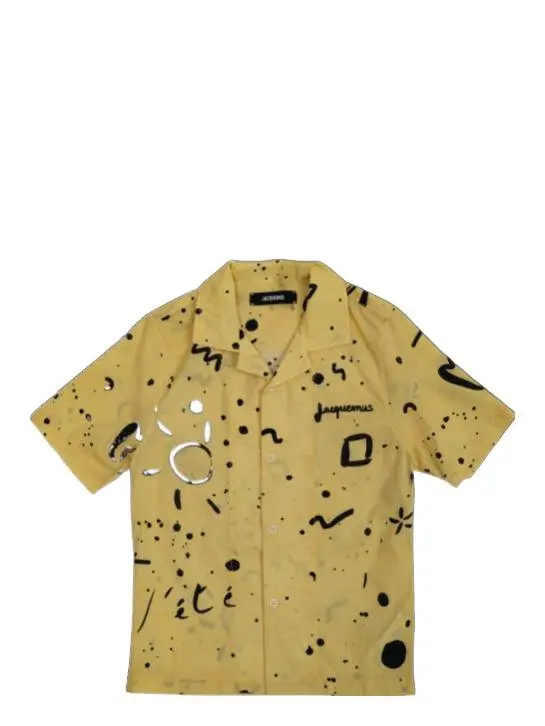 Jacquemus Short-sleeved Printed Shirt - Yellow