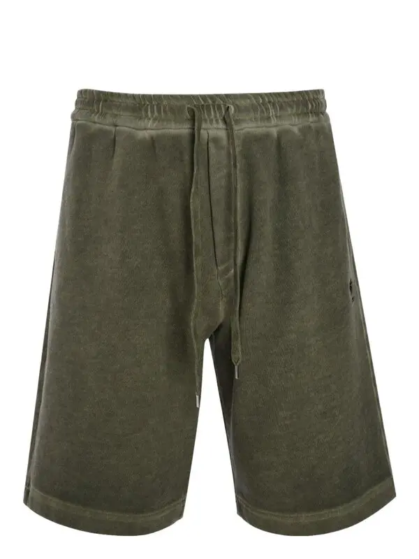 N.21 Logo Detail Drawstring Shorts - Green