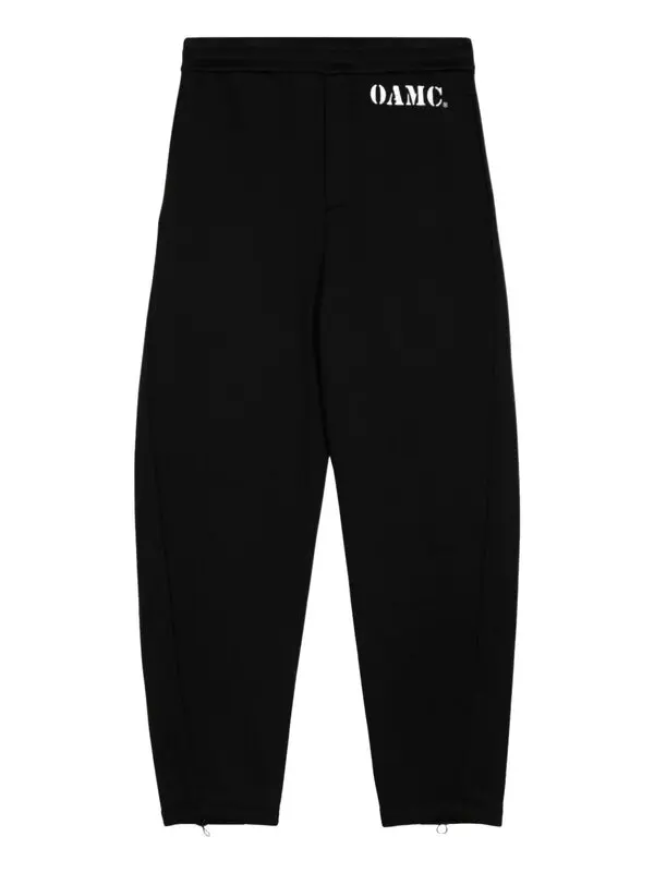 OAMC Geo Organic Cotton Track Pants - Black