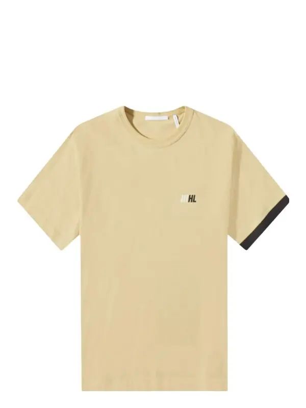 Helmut Lang Slant Logo Crew Neck T-shirt - Nude