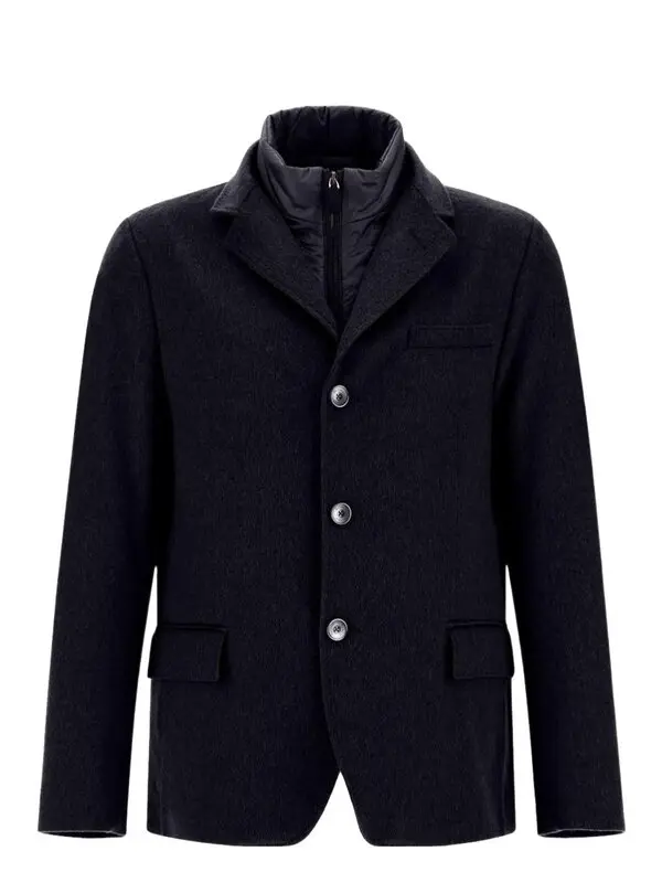 Herno Detachable Collar Jacket - Black