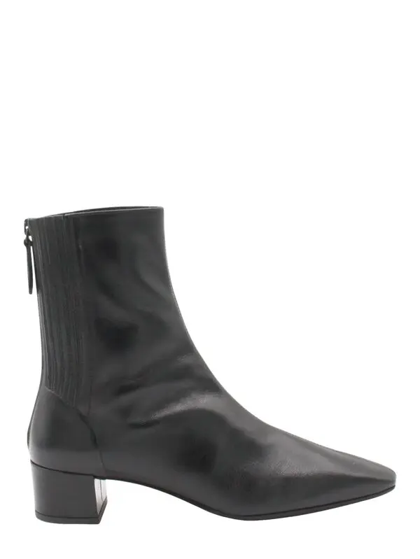 AQUAZZURA Honore Square-toe Ankle Boots - Black