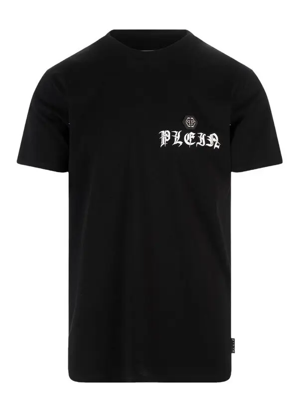 Philipp Plein Chest Logo-print Detail T-shirt - Black