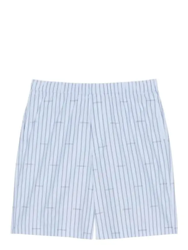 Givenchy Striped Logo Bermuda Shorts - Powder Blue