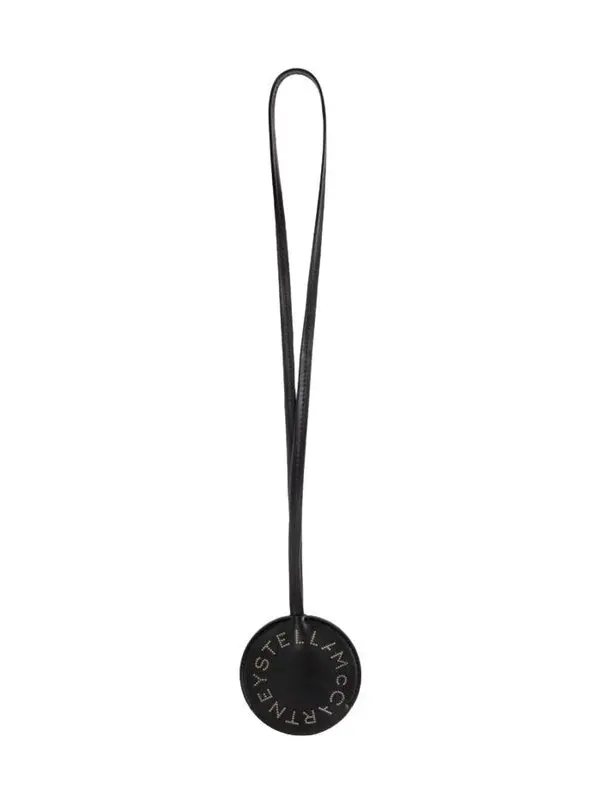 Stella McCartney Logo Detail Keychain With Shoulder Strap - Black